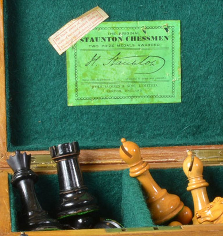 REF1021 Jaques Weighted chess set - Antique Chess Shop